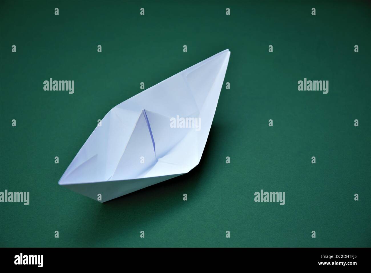 paper ship isolated on white background Stock Photo - Alamy
