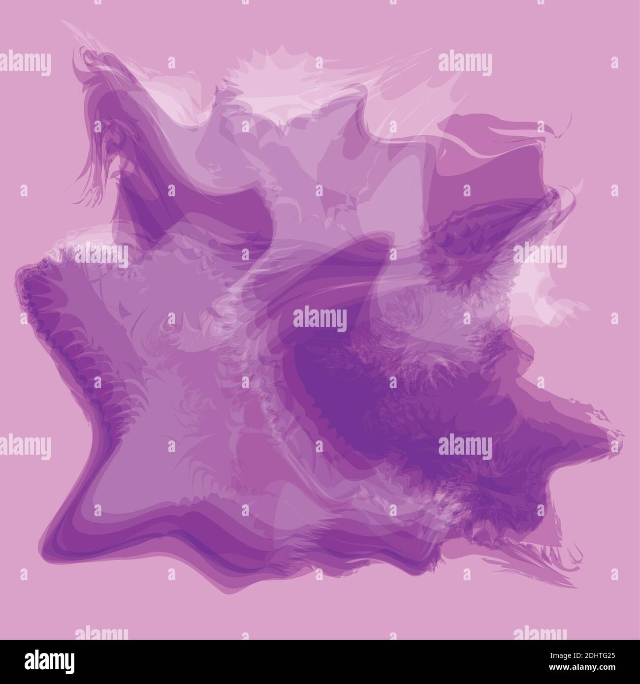 watercolor messy shape abstract purple background vector illustration ...