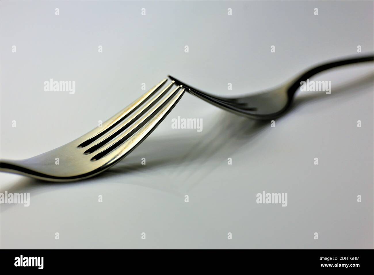 fork on white background Stock Photo - Alamy
