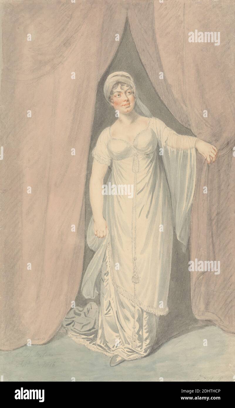 An Actress, Samuel De Wilde, 1748–1832, British, 1806, Watercolor ...