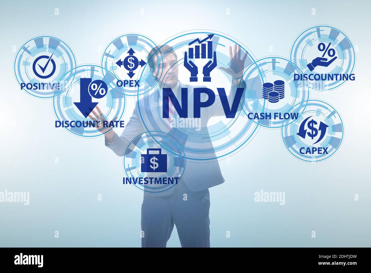 Concept of NPV - Net Present Value in evaluation Stock Photo - Alamy