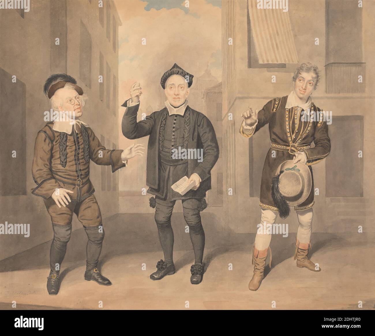 A Scene from a Play - Three Actors, Samuel De Wilde, 1748–1832, British ...