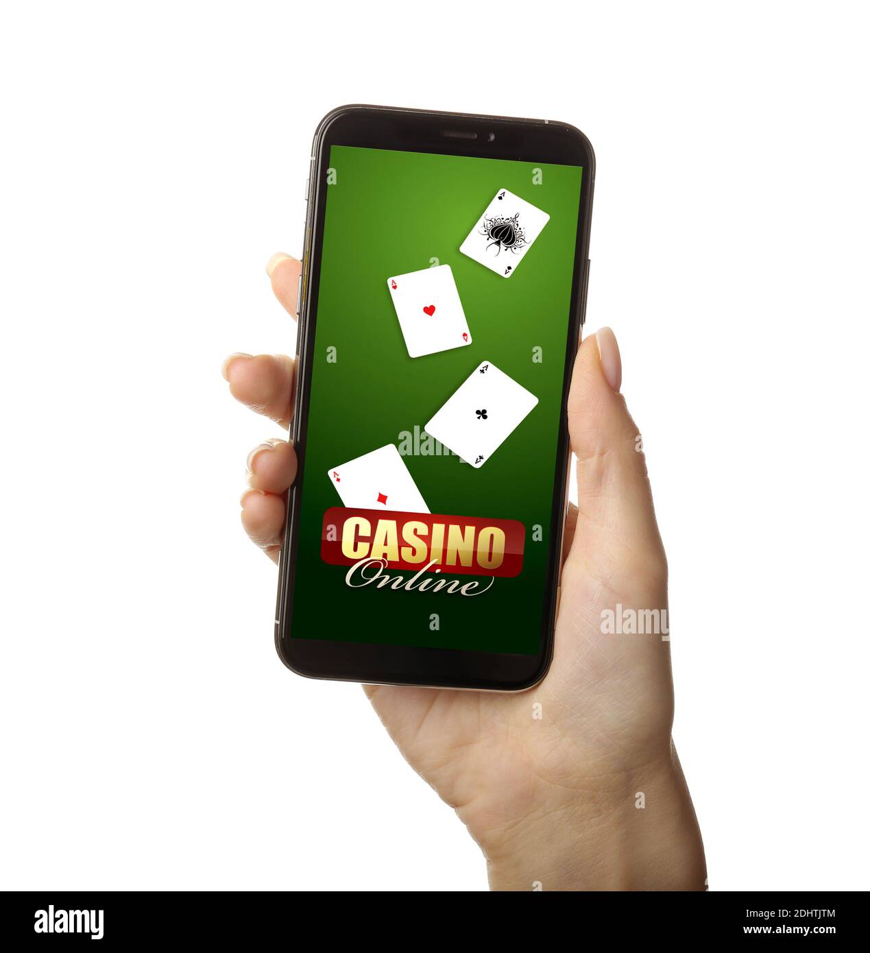 Online gambling phone jackpot Cut Out Stock Images & Pictures - Alamy