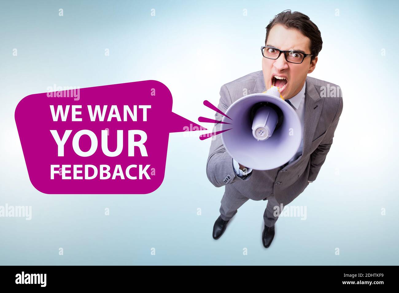 Concept of receiving feedback from the customers Stock Photo - Alamy