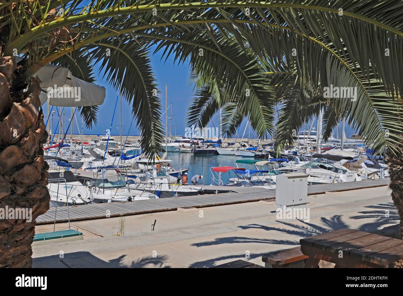 LATCHI, POLIS, PAPHOS, CYPRUS. APRIL 2016. The Marina and Harbor in the ...