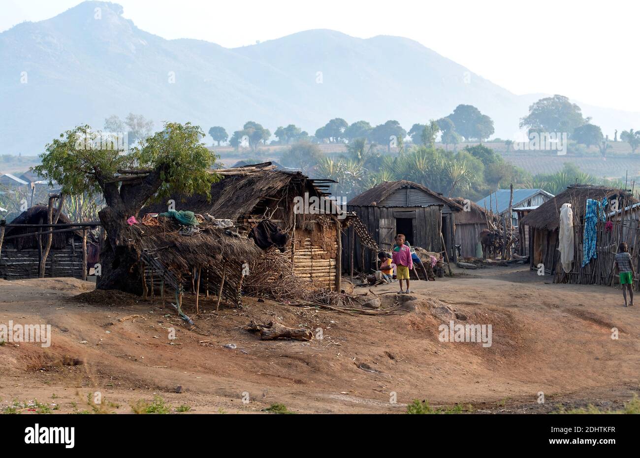 Village at Anosy, Toliara province, Madagascar Stock Photo - Alamy