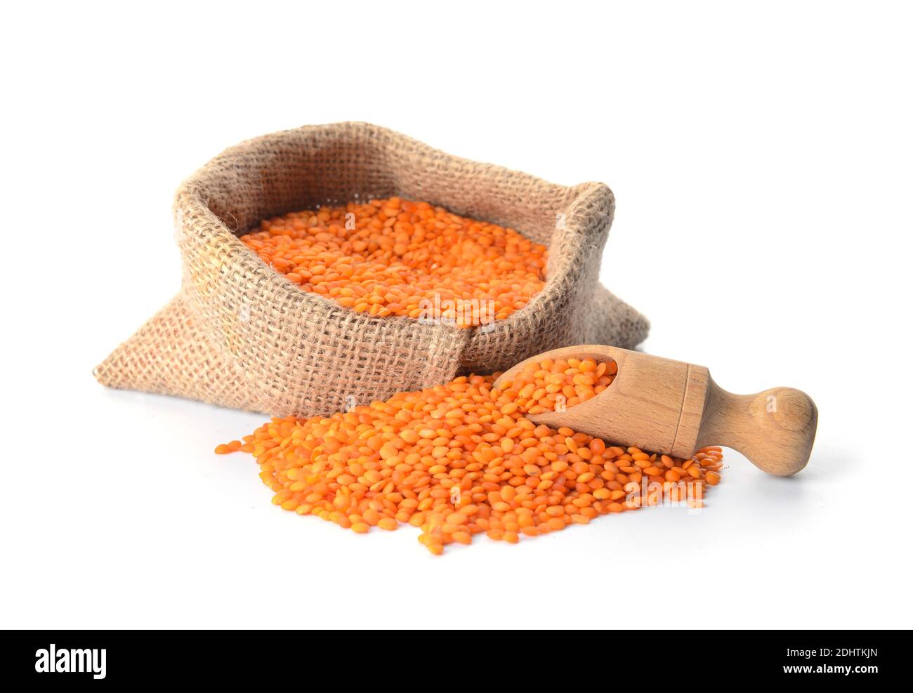 Sack of red lentils isolated hi-res stock photography and images - Alamy
