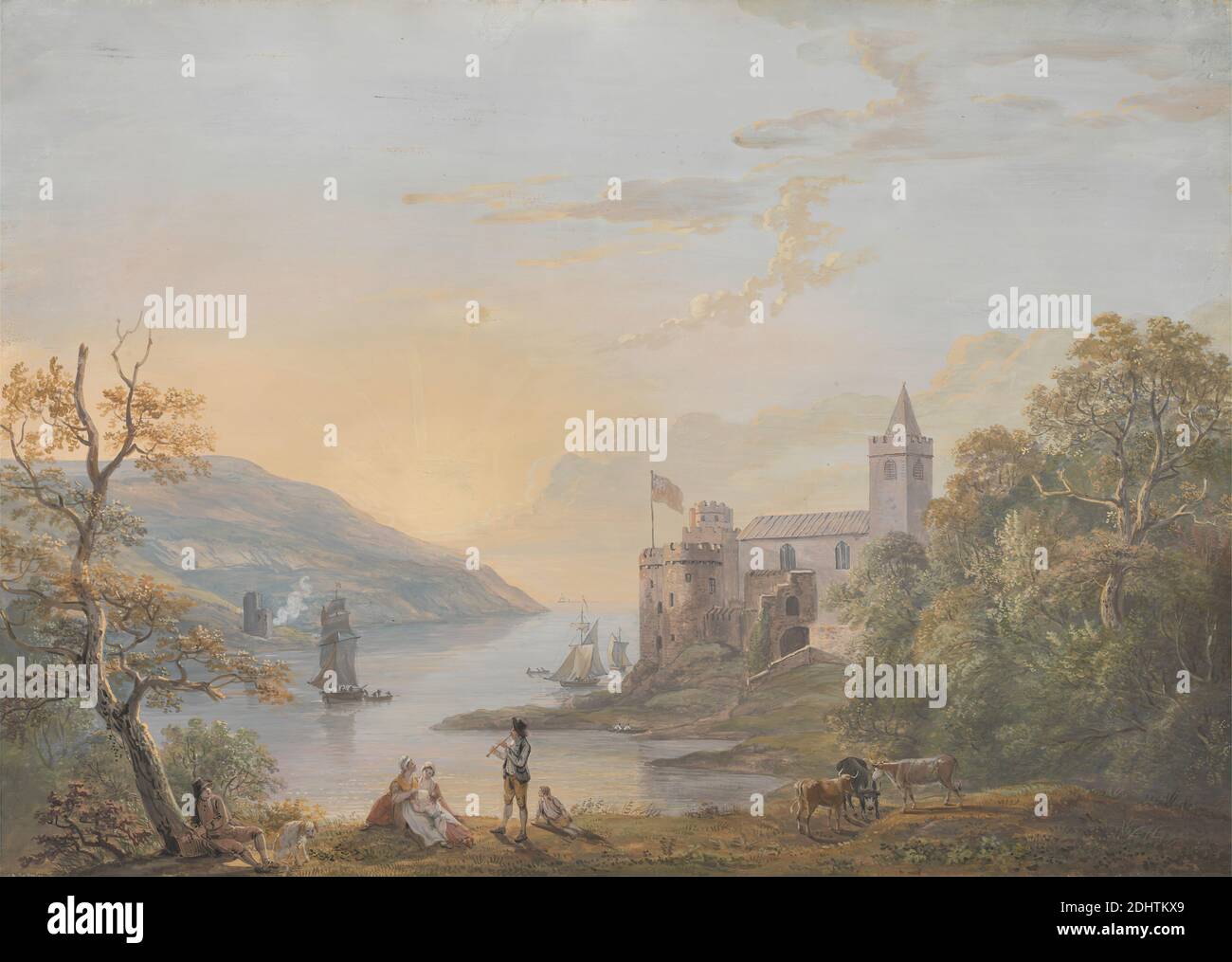 Dartmouth Castle, Paul Sandby RA, 1731–1809, British, 1794, Gouache and ...