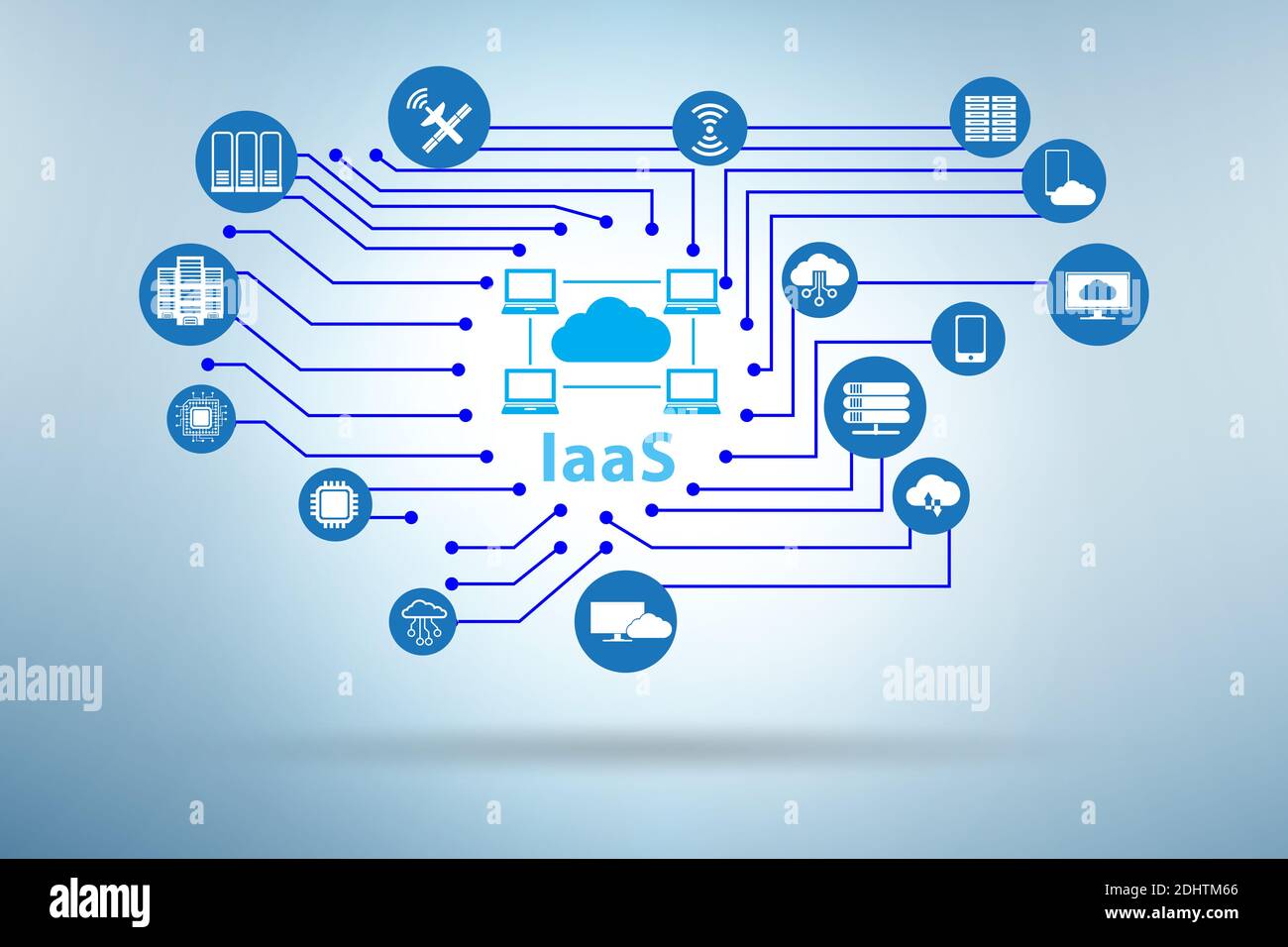 Infrastructure as a service concept in the digital world Stock Photo ...