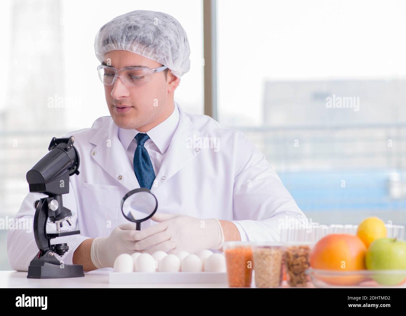 The nutrition expert testing food products in lab Stock Photo - Alamy