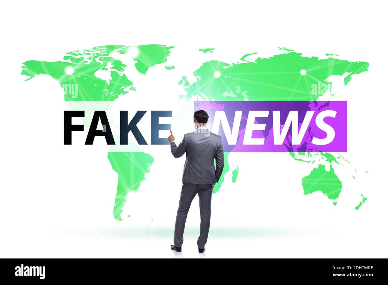 Fake news concept in the information manipulation concept Stock Photo ...