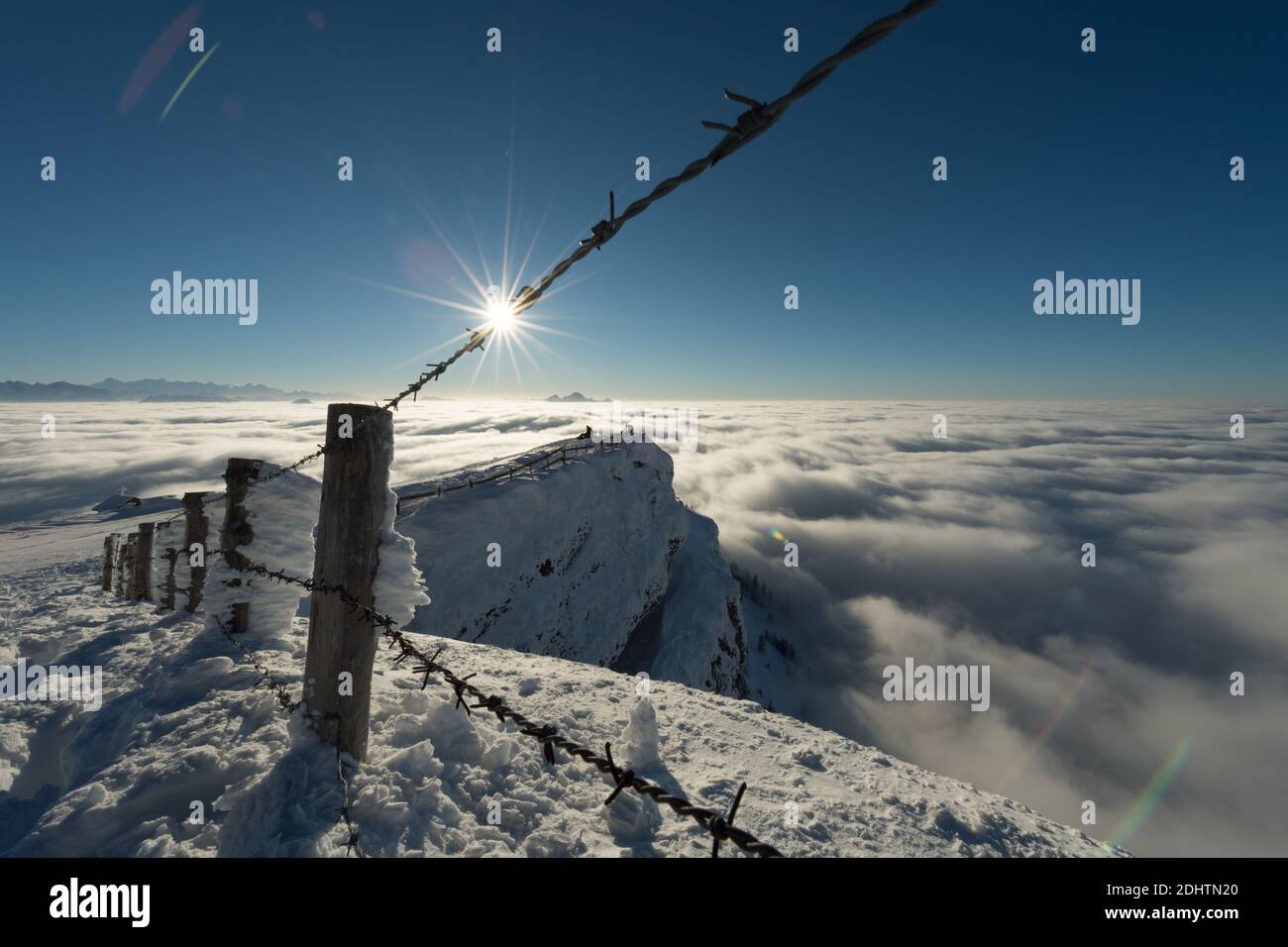Sunset at Mount Rigi Stock Photo - Alamy