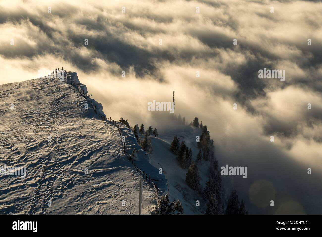 Sunset at Mount Rigi Stock Photo - Alamy