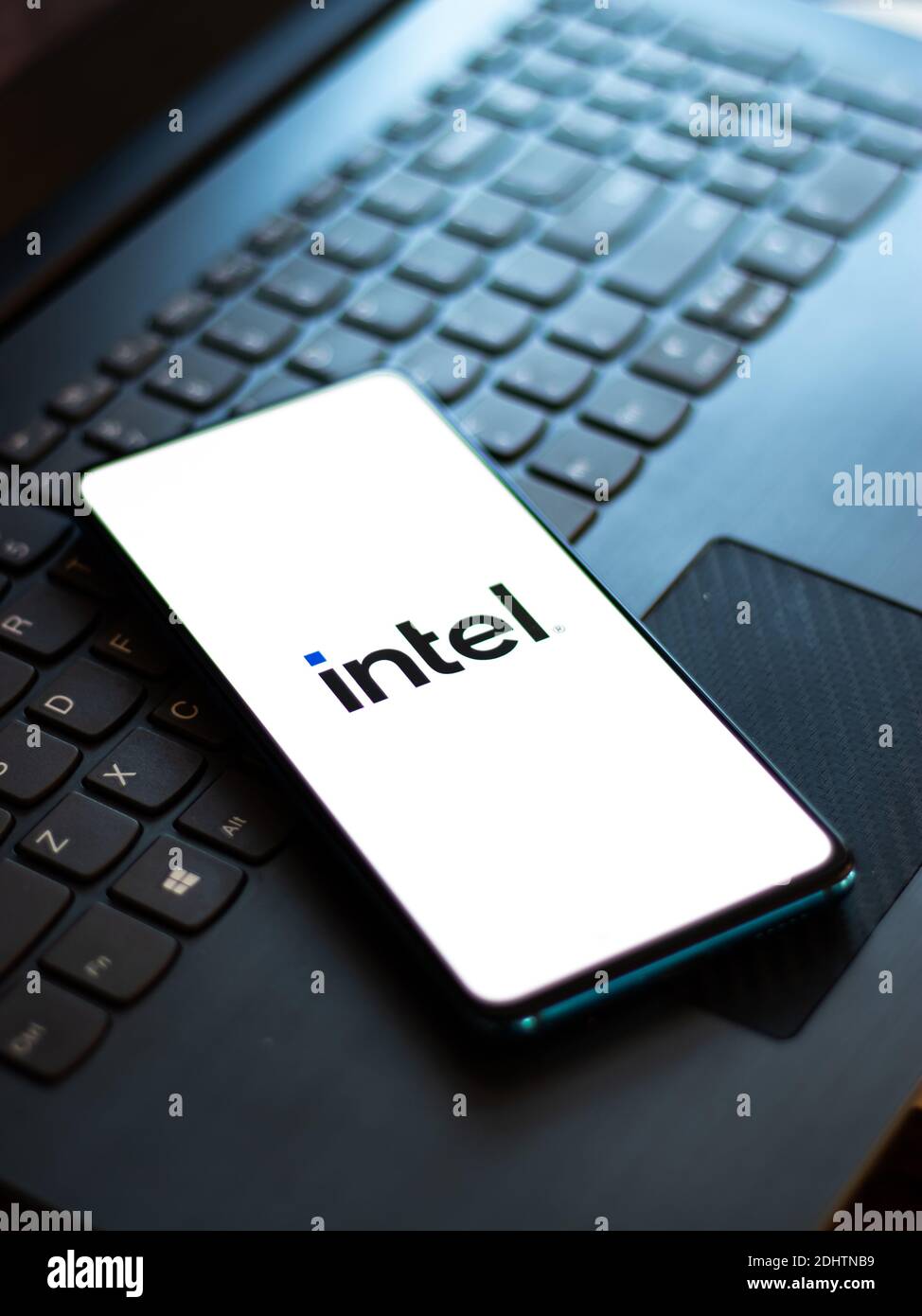 Intel new logo hi-res stock photography and images - Alamy