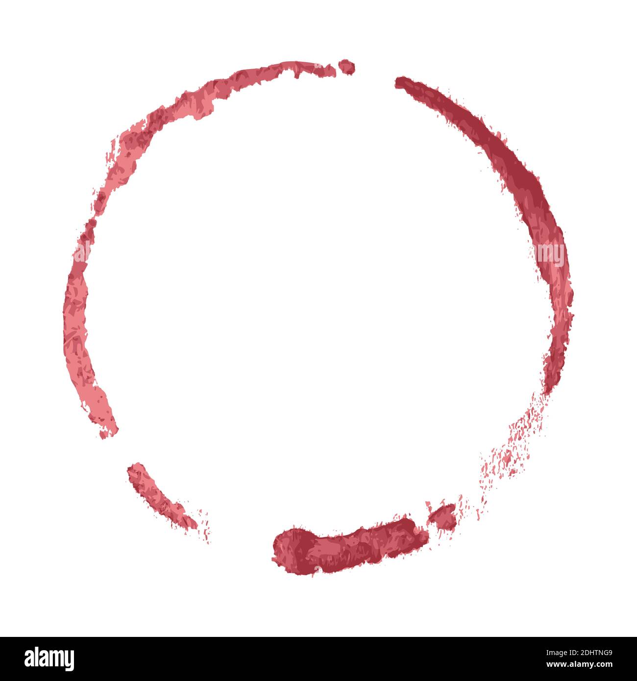 Wine stain on a white background. Vector illustration Stock Photo - Alamy