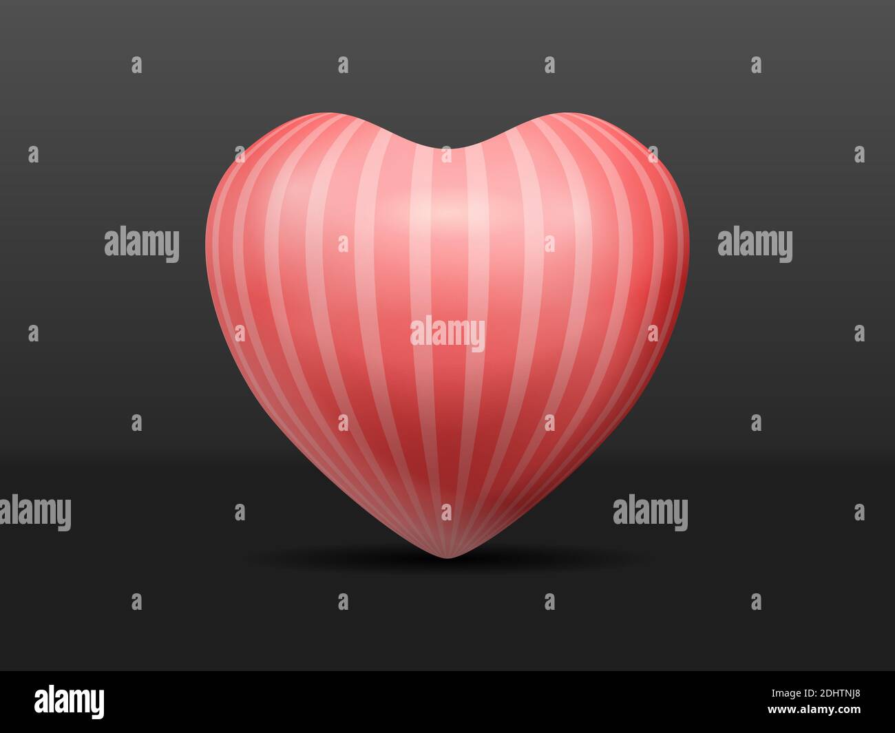 Heart on a black background. Vector illustration Stock Photo - Alamy