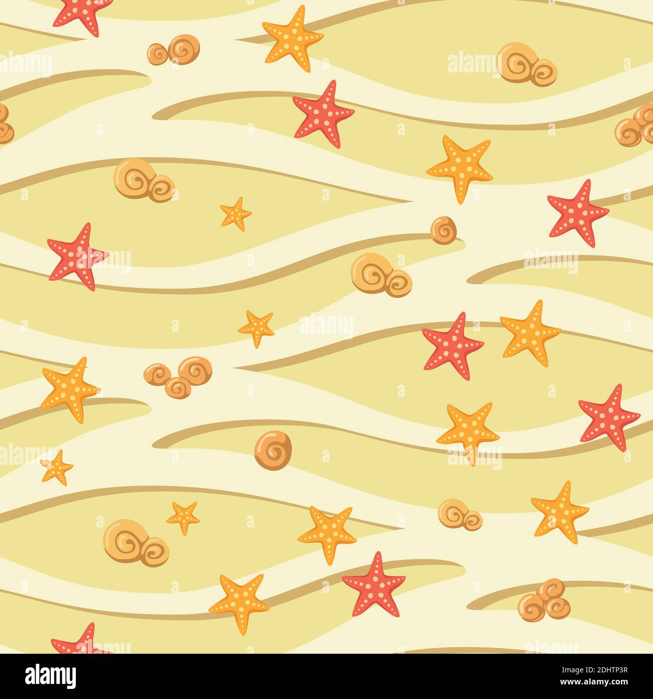 Red star fish tropical shells on Stock Vector Images - Alamy