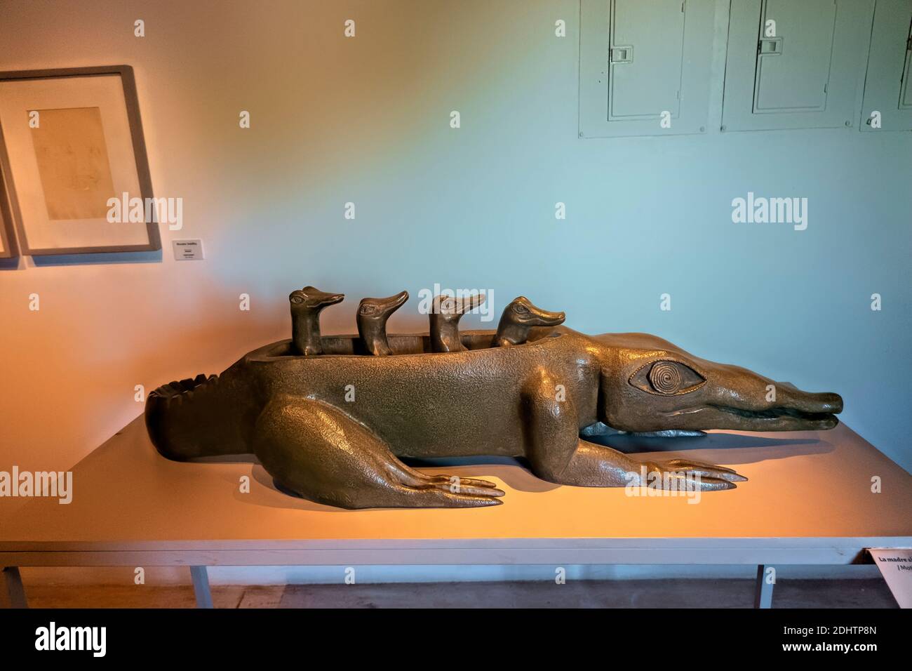 Famous crocodile sculpture by Leonora Carrington, Xilitla, San Luis ...