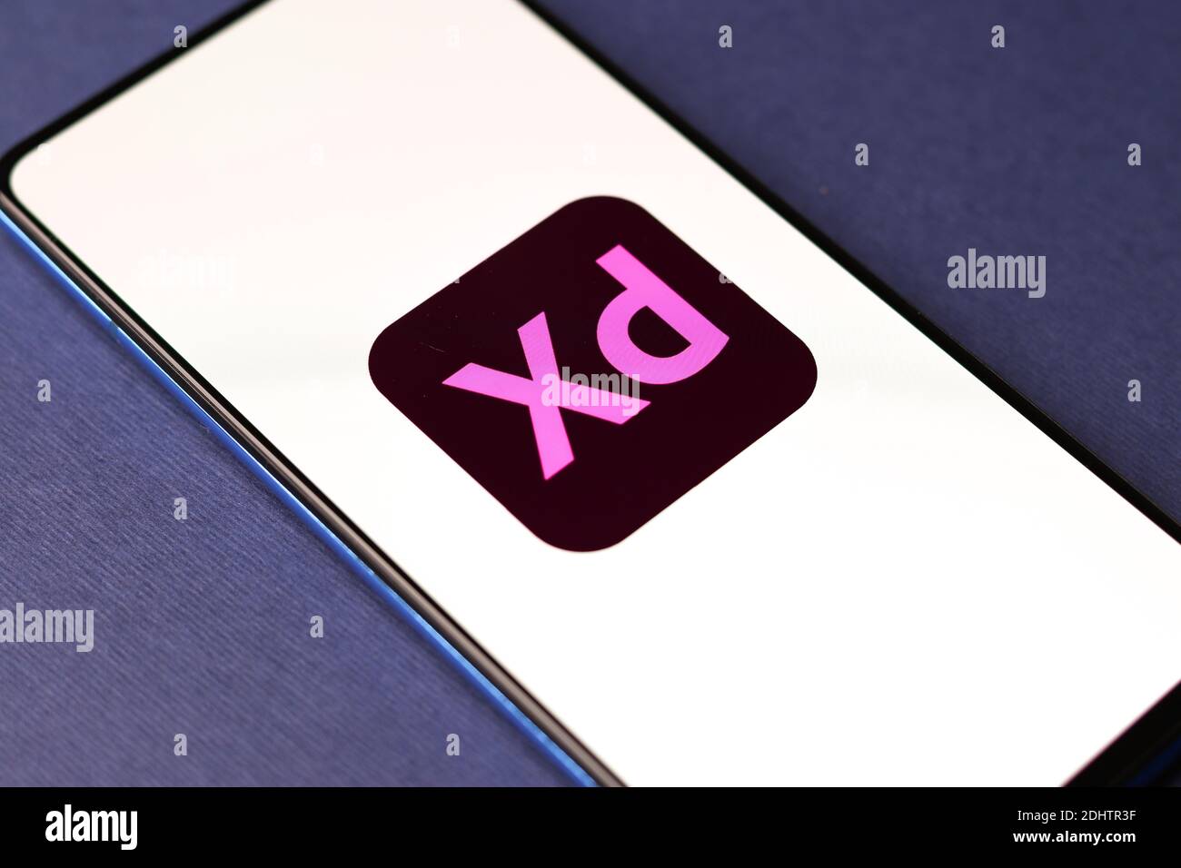 Assam, india - December 20, 2020 : Adobe XD logo on phone screen stock ...