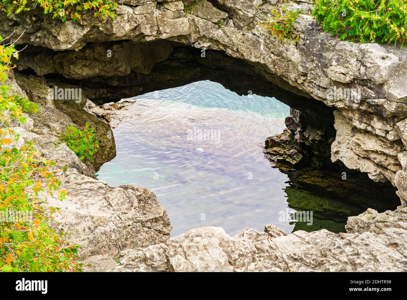 The Grotto Bruce Peninsula National Park Tobermory Ontario Canada Stock ...