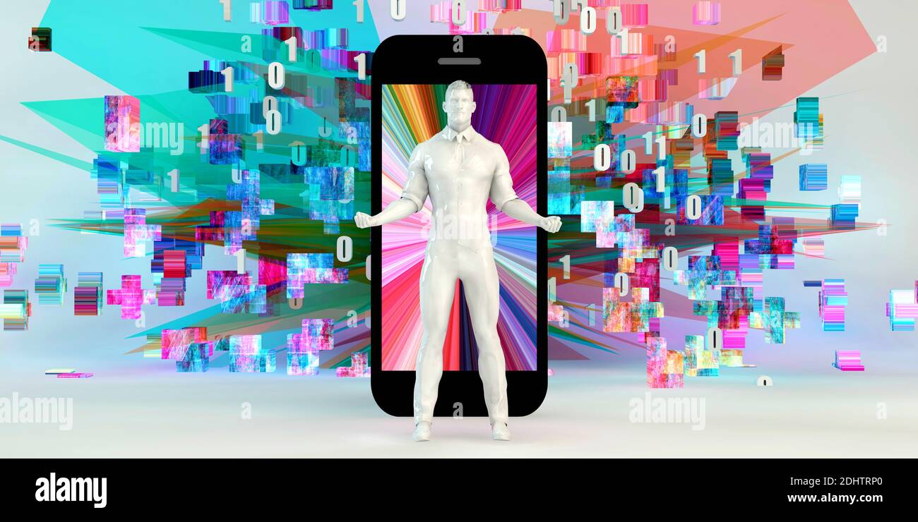 Young Business People Using Smartphone Empowered Technology Concept ...