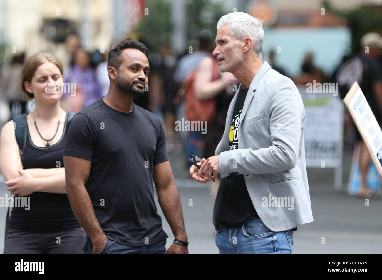 Sydney, Australia. 12th December 2020. Protesters rallied outside ...