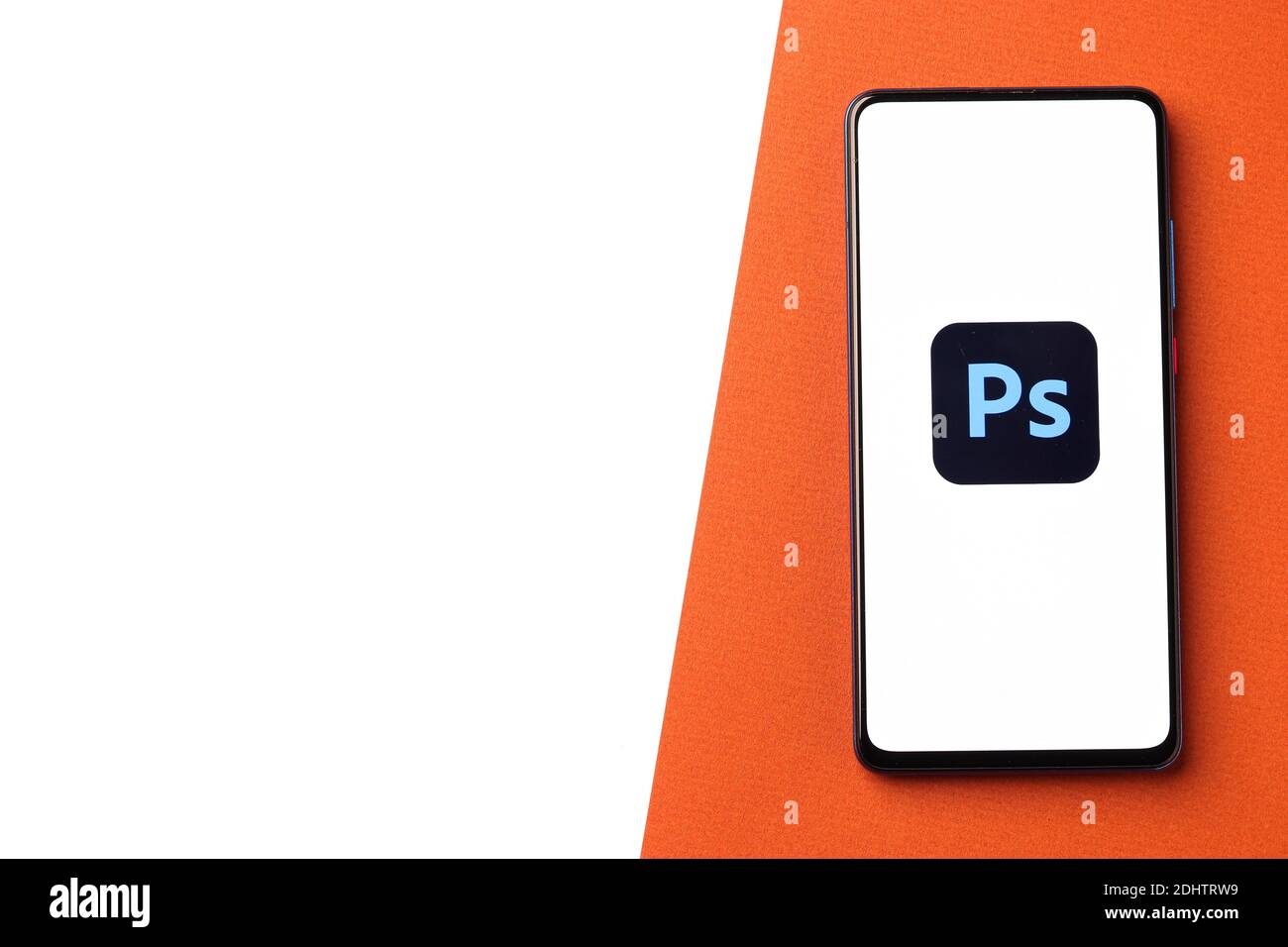 Assam, india - December 20, 2020 : Adobe Photoshop logo on phone screen ...