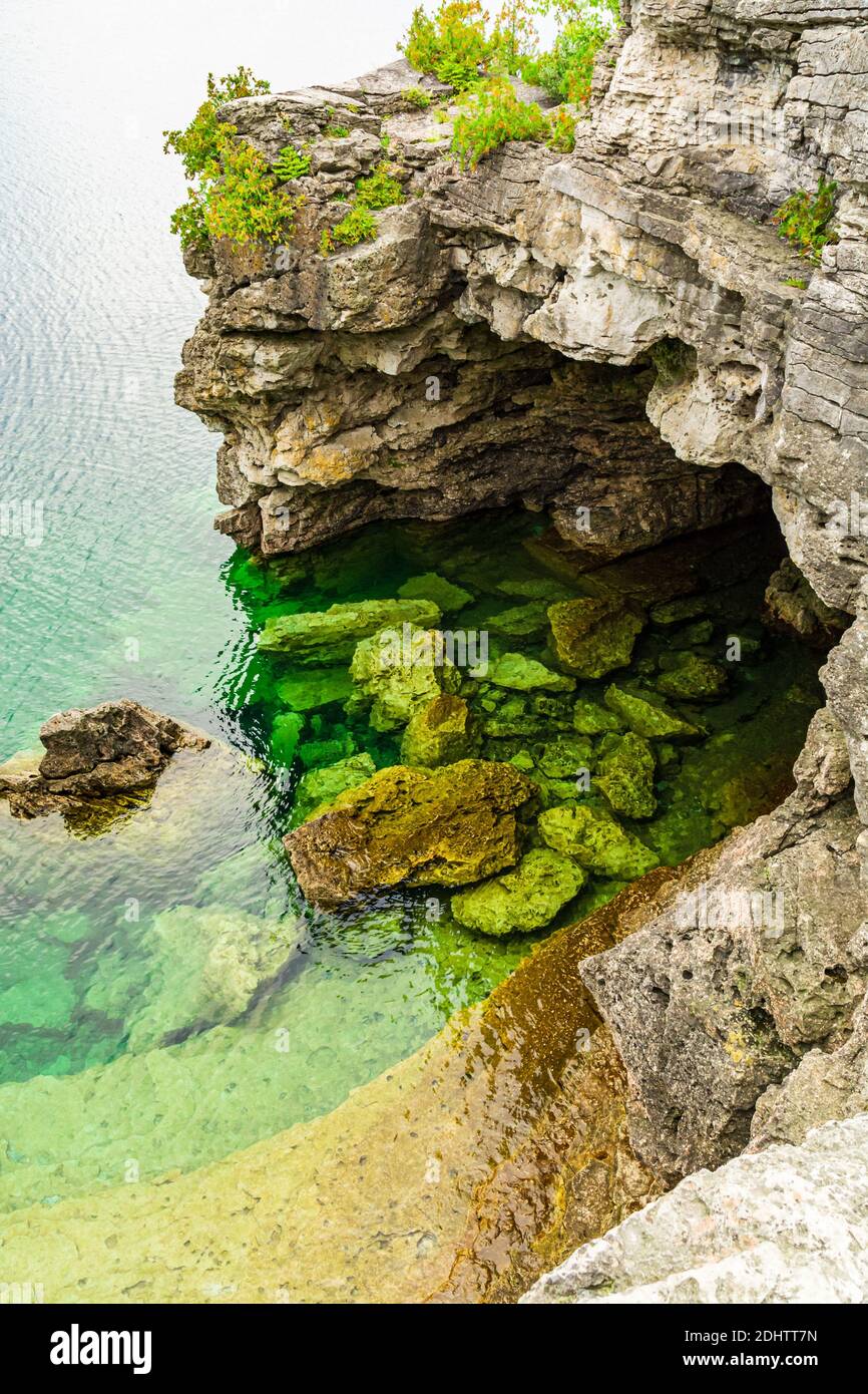 The Grotto Bruce Peninsula National Park Tobermory Ontario Canada Stock ...