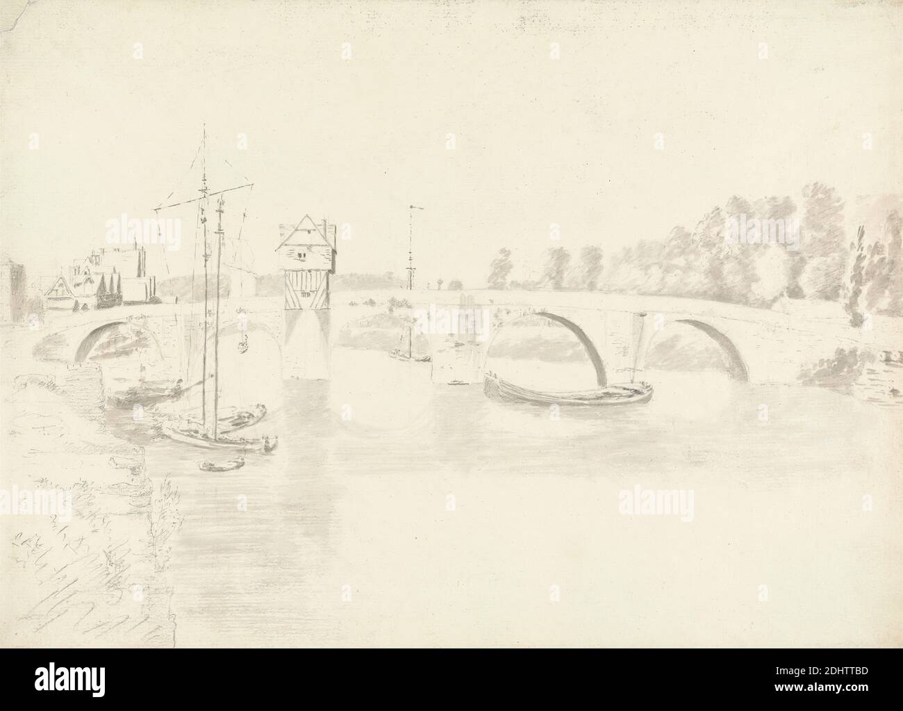 Bewdley Bridge, Worcester, Attributed to Peter Rashleigh, active 1775 ...