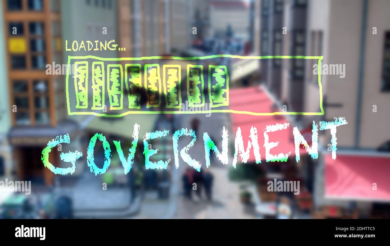 Street Sign the Direction Way to Government Stock Photo - Alamy