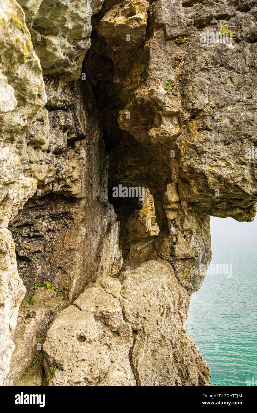 The Grotto Bruce Peninsula National Park Tobermory Ontario Canada Stock ...