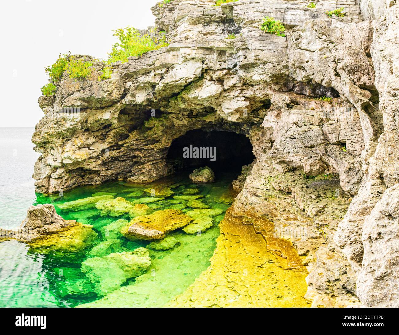 The Grotto Bruce Peninsula National Park Tobermory Ontario Canada Stock ...
