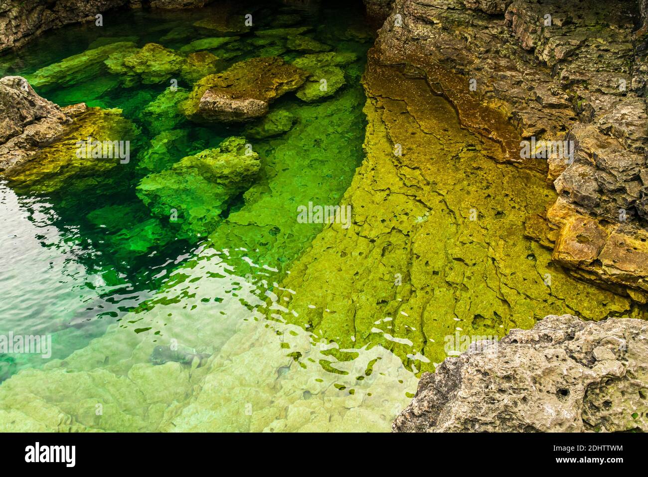 The Grotto Caves Bruce Peninsula National Park Tobermory Ontario Canada ...
