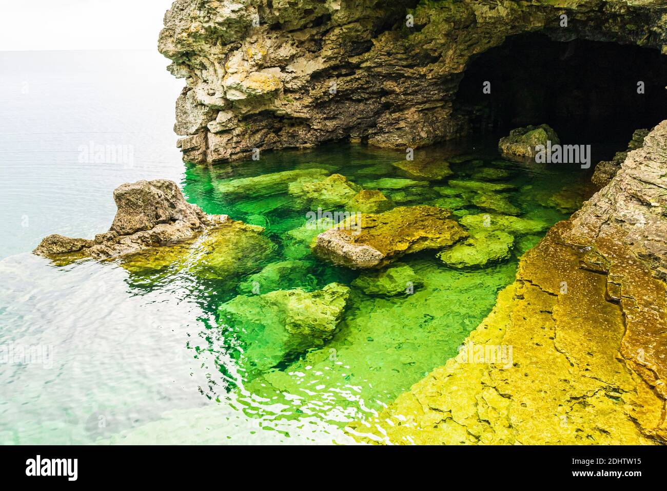 The Grotto Caves Bruce Peninsula National Park Tobermory Ontario Canada ...