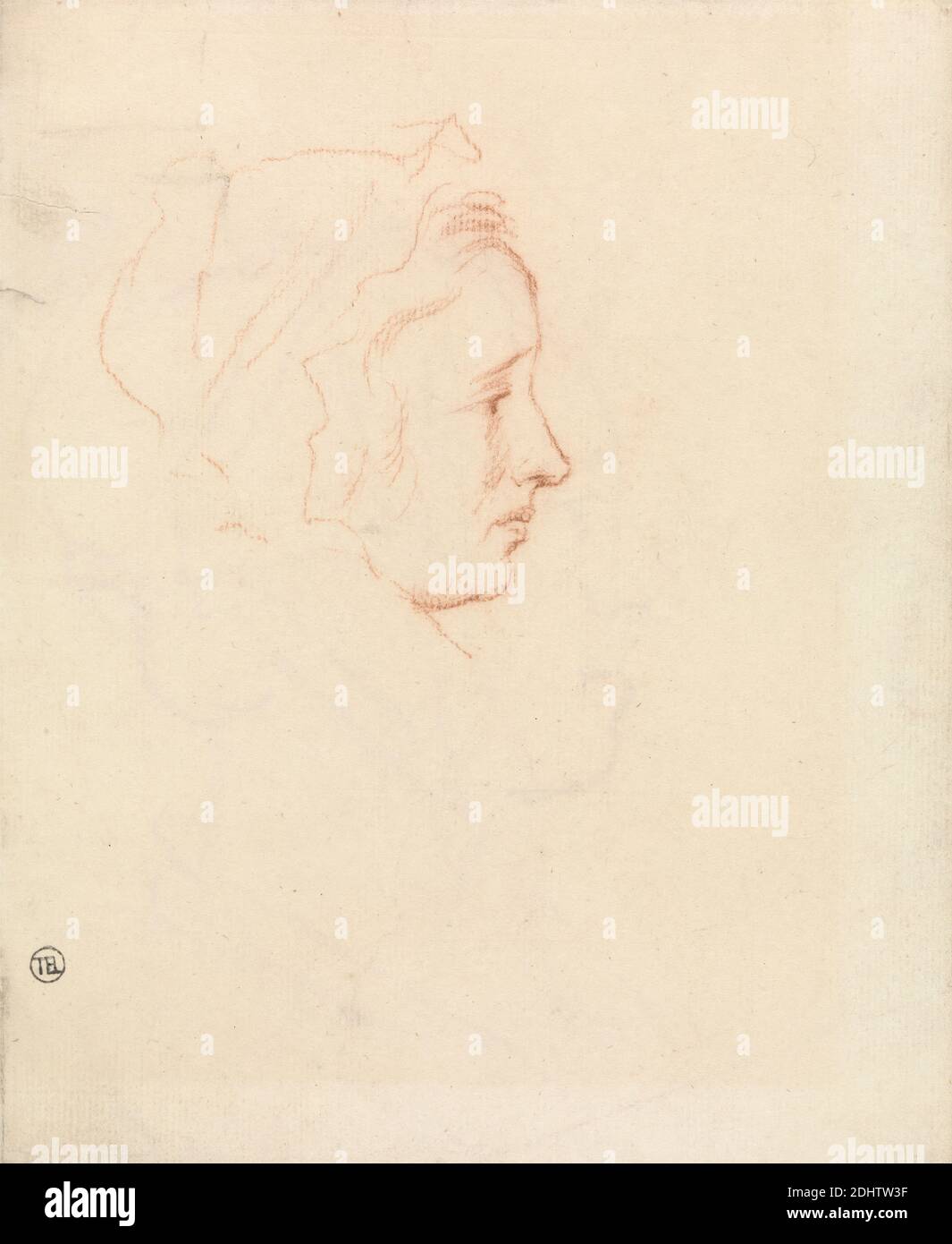 Head of a Woman, Allan Ramsay, 1713–1784, British, undated, Red chalk ...