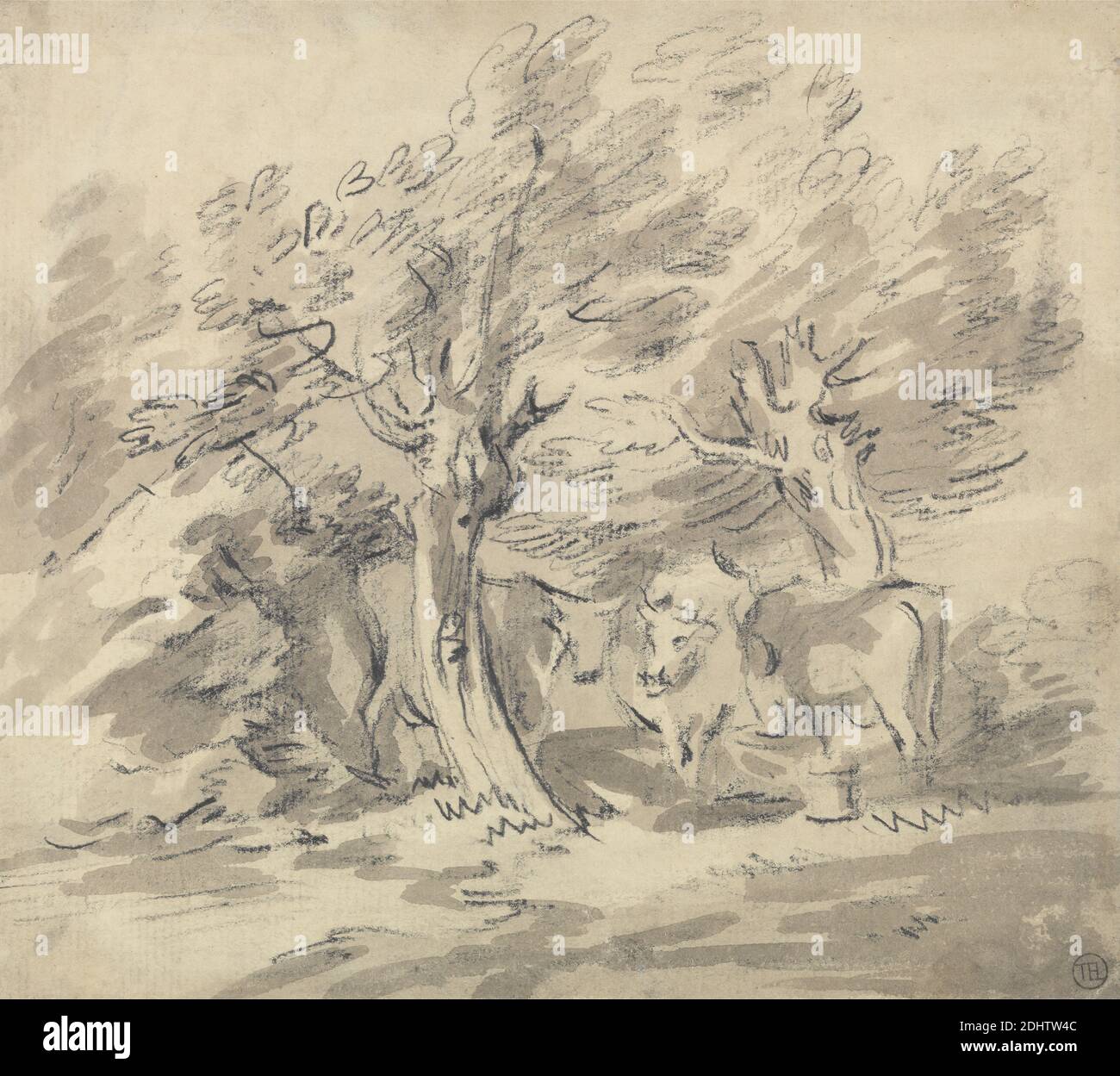 Cows under trees hi-res stock photography and images - Alamy