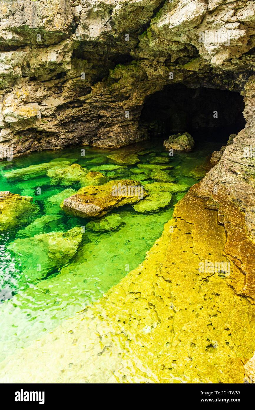 The Grotto Caves Bruce Peninsula National Park Tobermory Ontario Canada ...