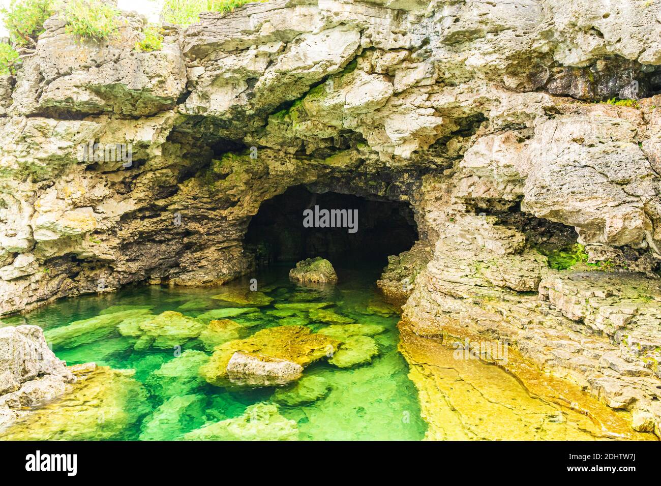 The Grotto Caves Bruce Peninsula National Park Tobermory Ontario Canada ...