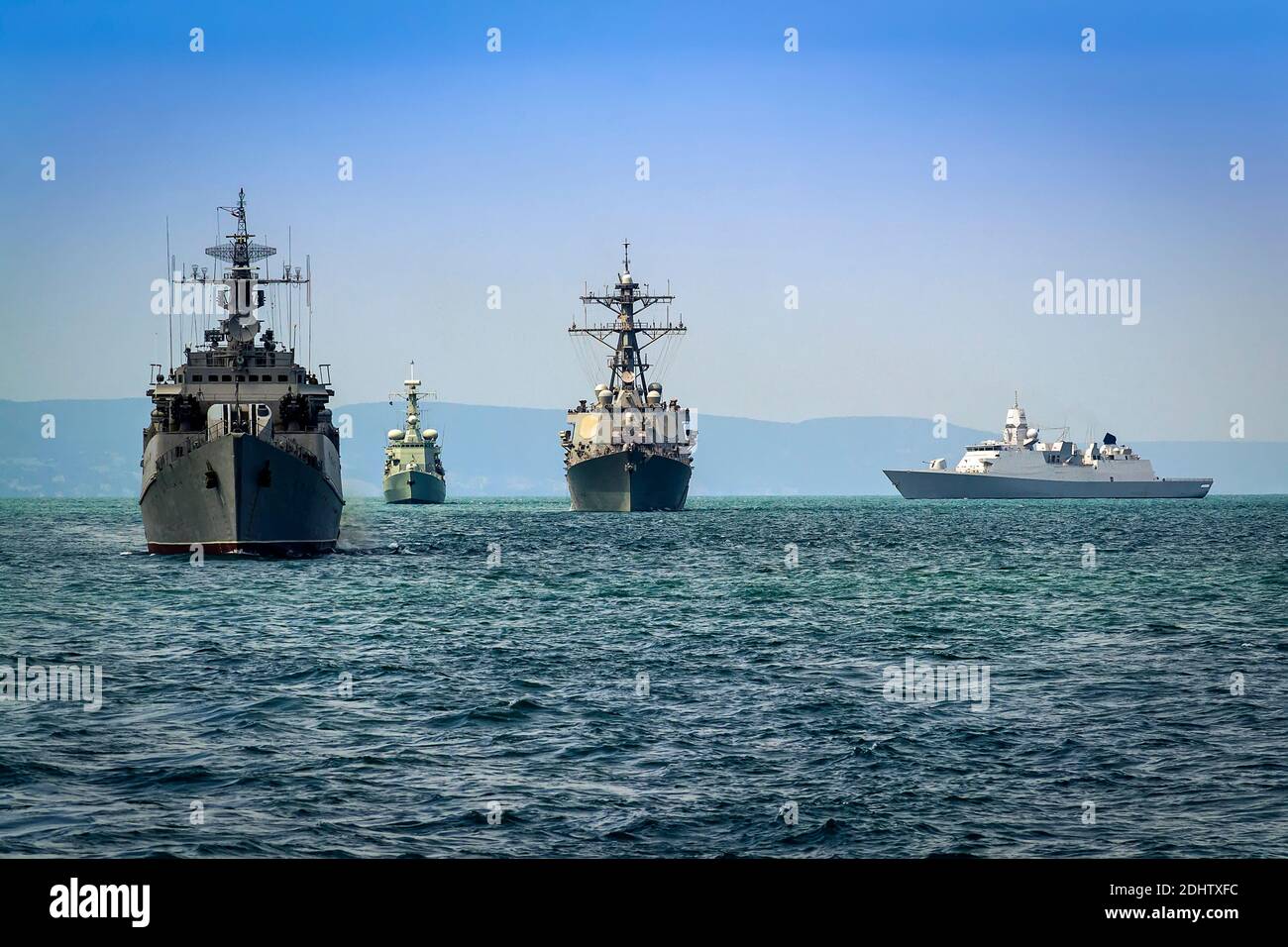 Tug boat and war ship hi-res stock photography and images - Alamy