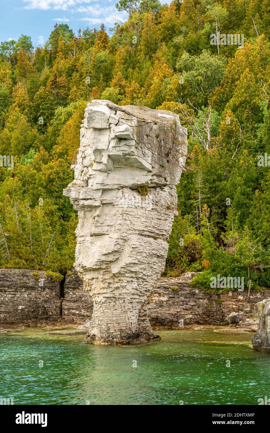 Flower Pot Island Fathon Five National Park Tobermory Ontario Canada in ...