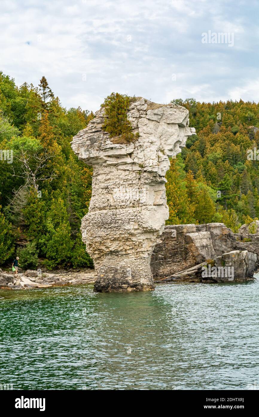 Flower Pot Island Fathon Five National Park Tobermory Ontario Canada in ...