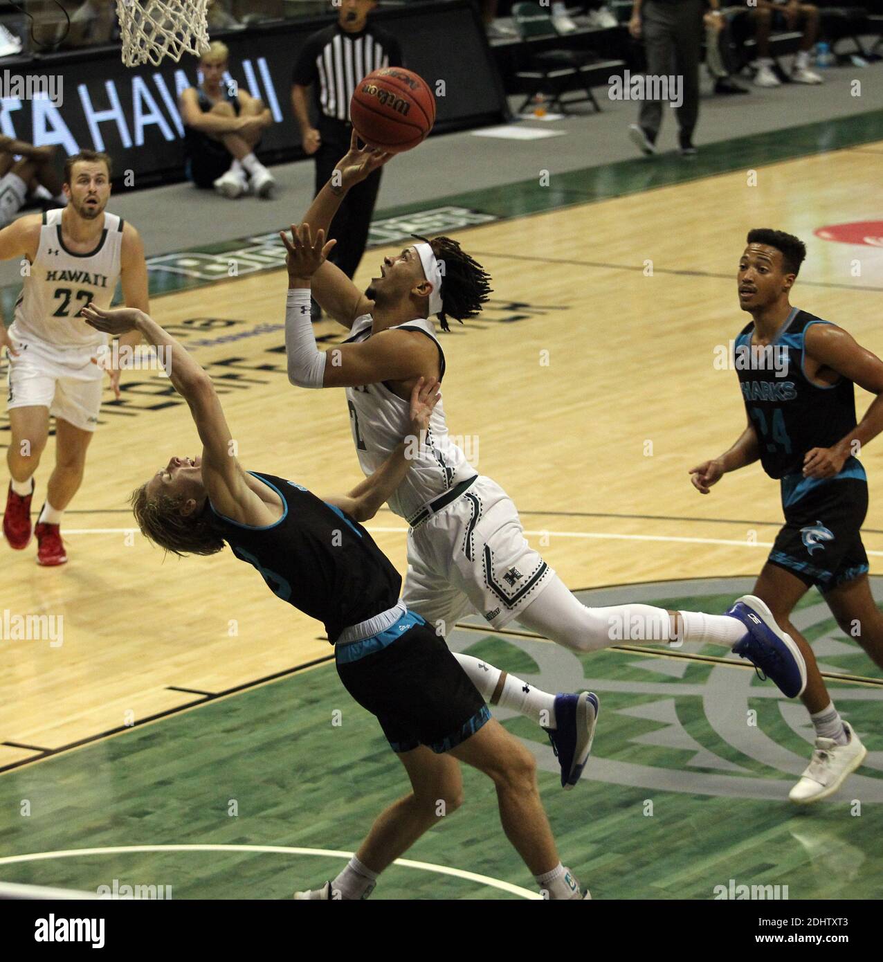 December 11, 2020 - Hawaii Rainbow Warriors guard Justin Webster #2 ...