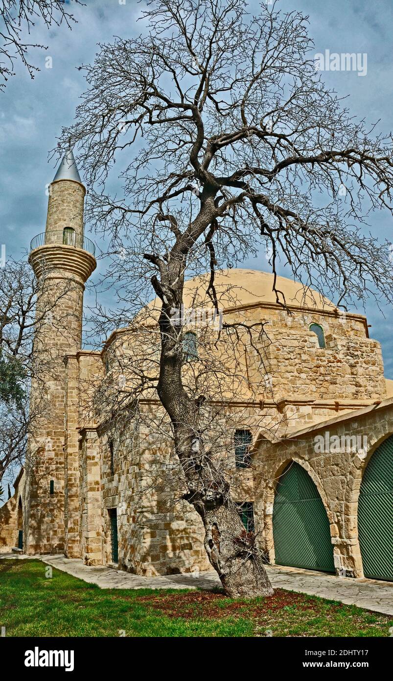 HALA SULTAN TEKKE MOSQUE, LARNACA, CYPRUS. FEBUARY . The 1860 Mosque ...