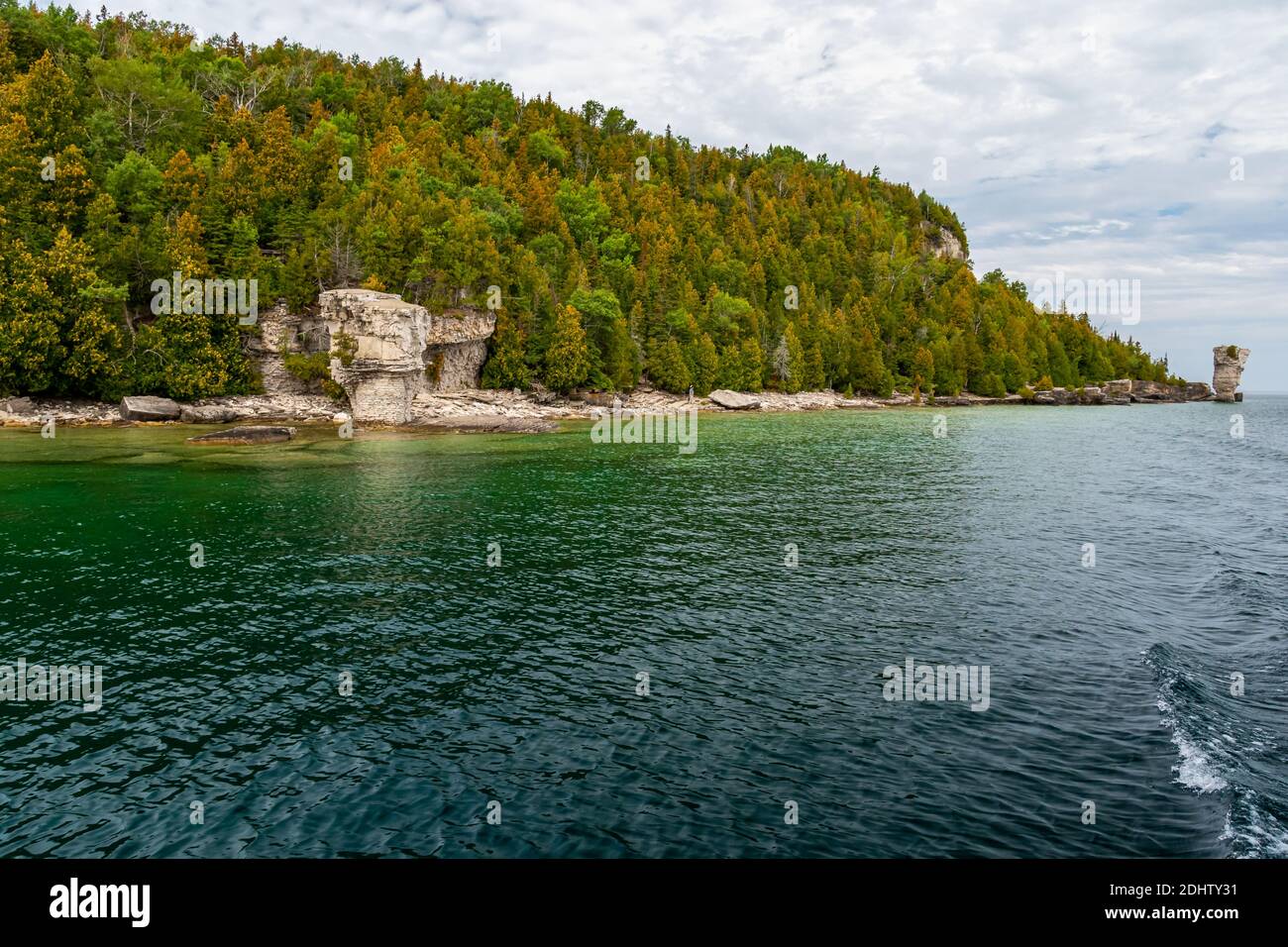 Flower Pot Island Fathon Five National Park Tobermory Ontario Canada in ...