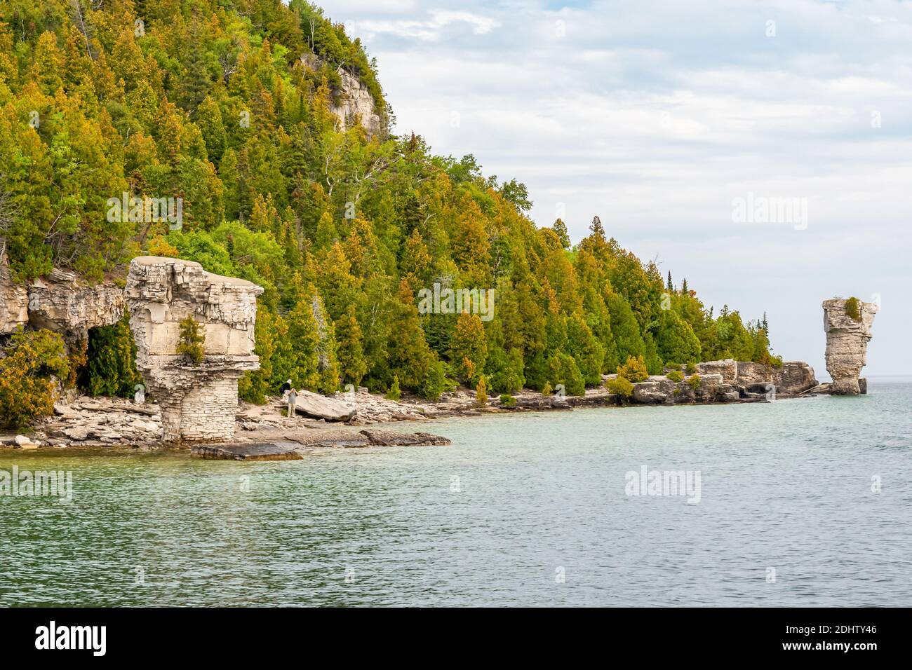 Flower Pot Island Fathon Five National Park Tobermory Ontario Canada in ...