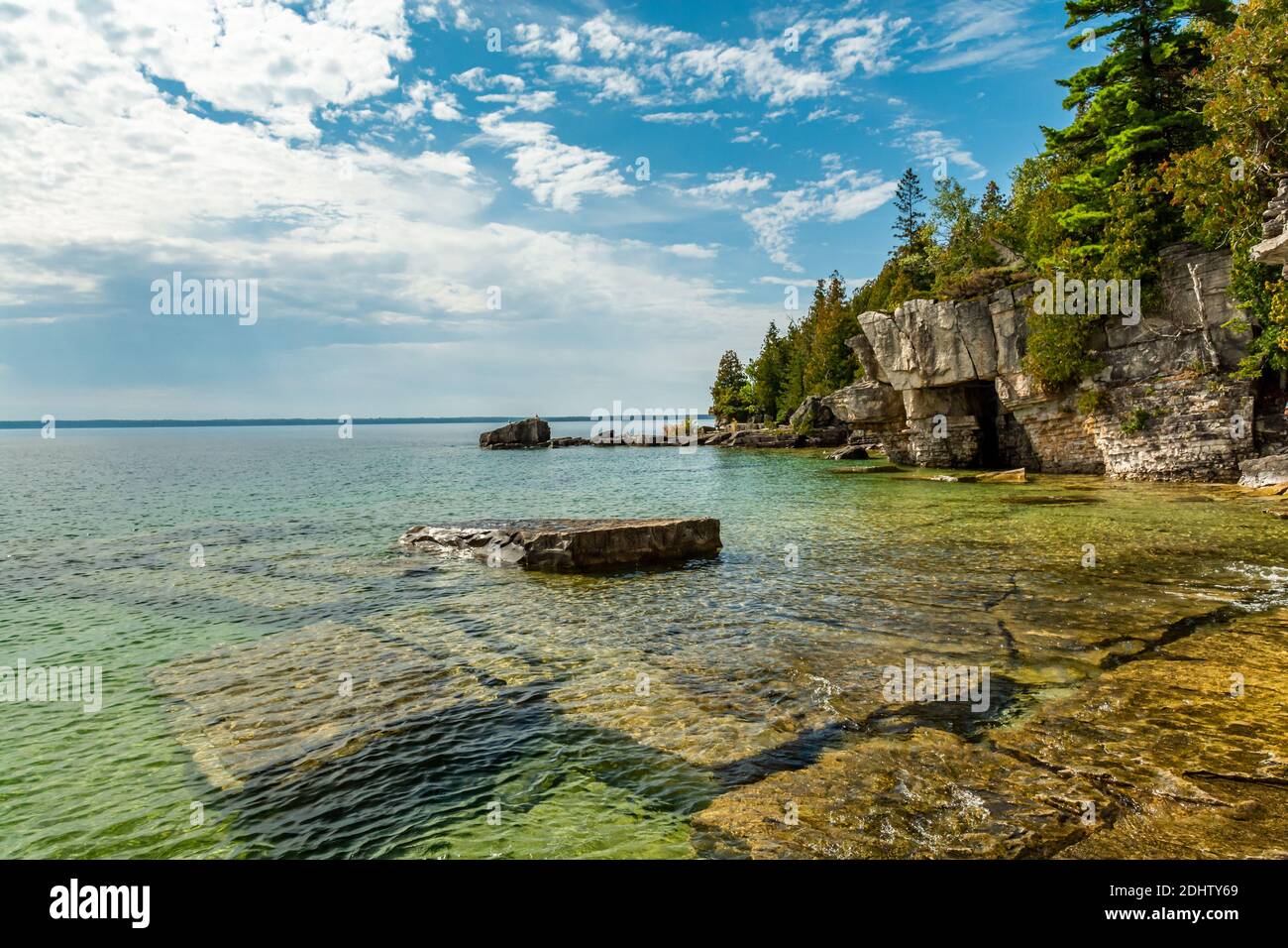 Flower Pot Island Fathon Five National Park Tobermory Ontario Canada in ...