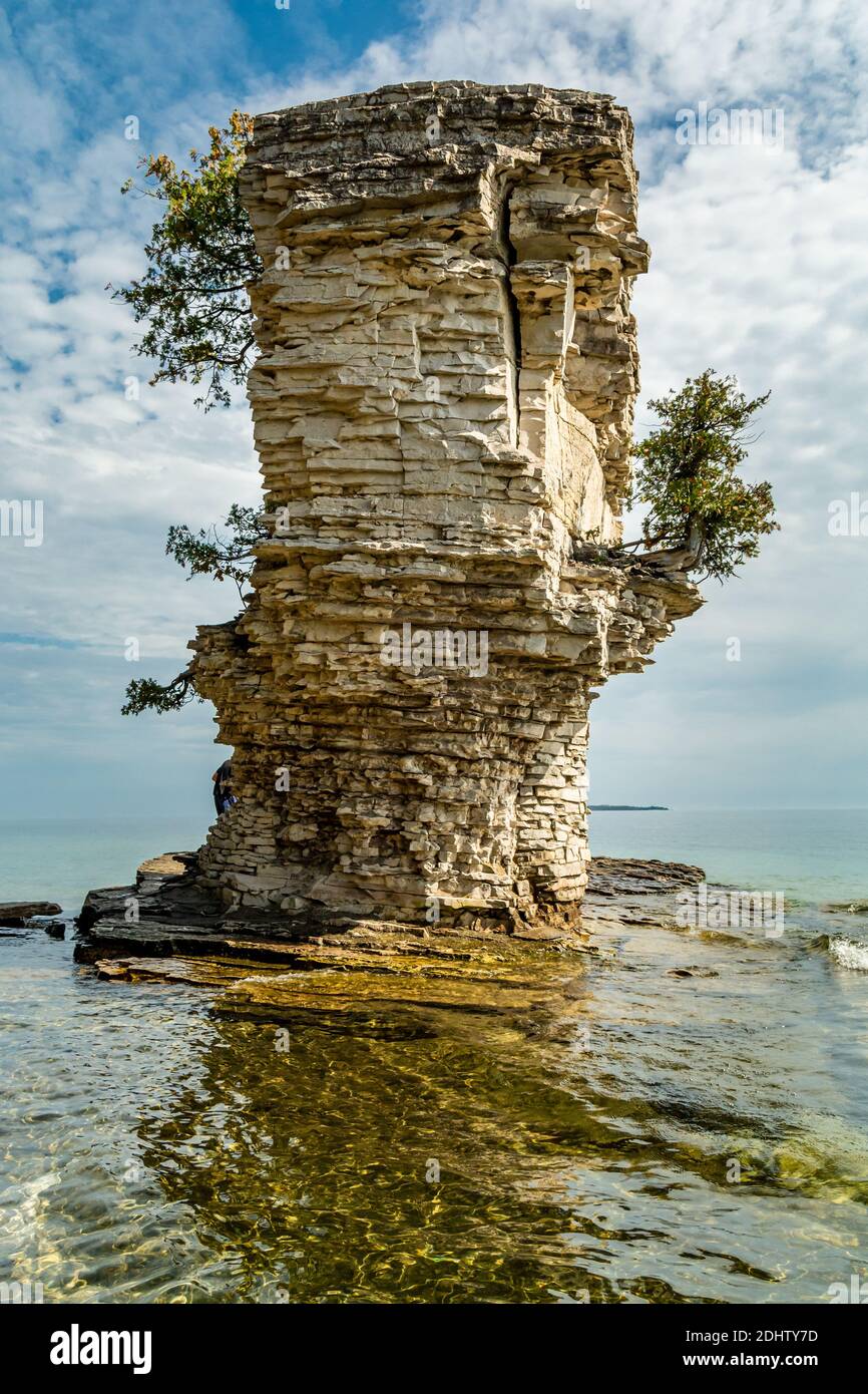 Flower Pot Island Fathon Five National Park Tobermory Ontario Canada in ...