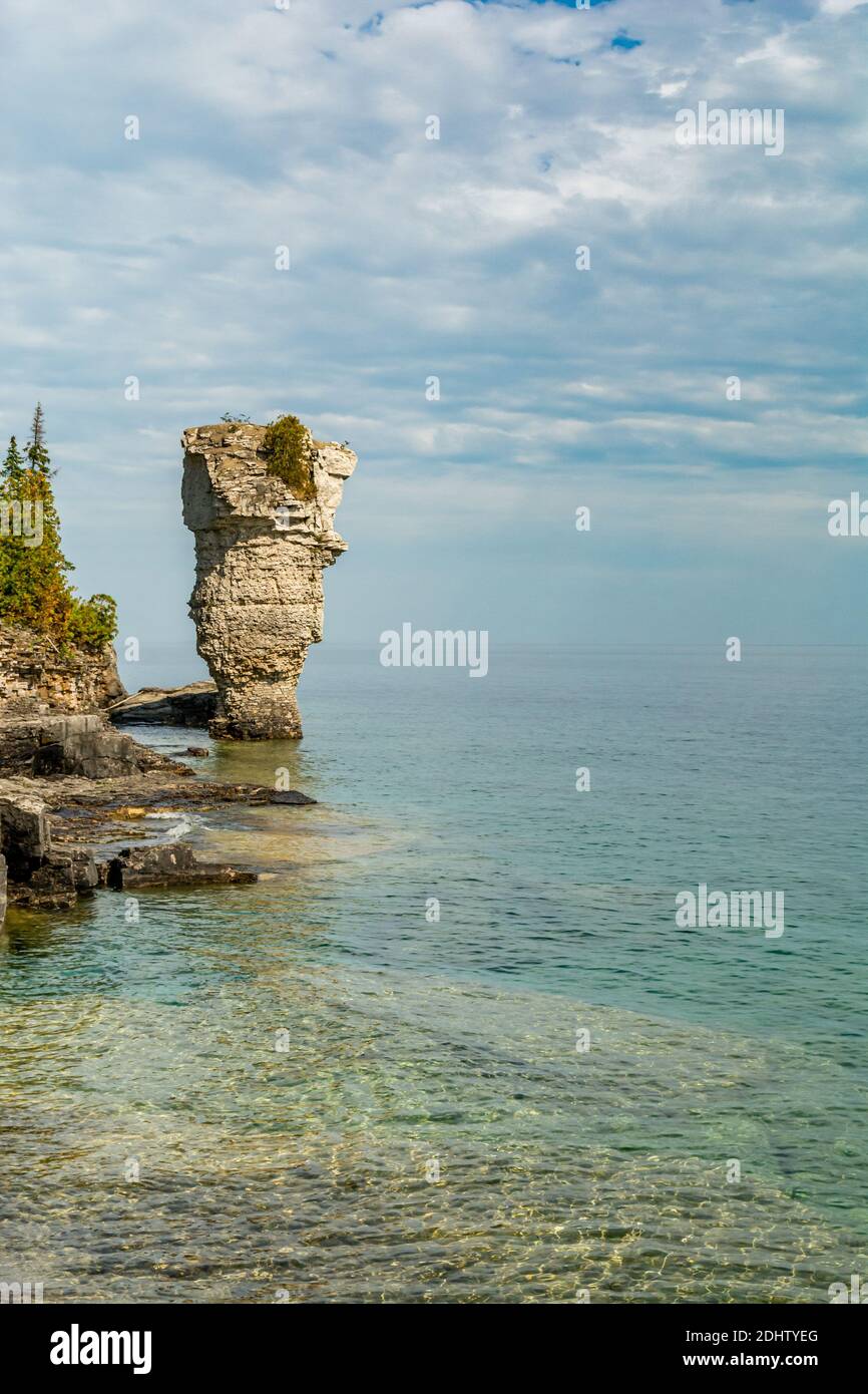 Flower Pot Island Fathon Five National Park Tobermory Ontario Canada in ...