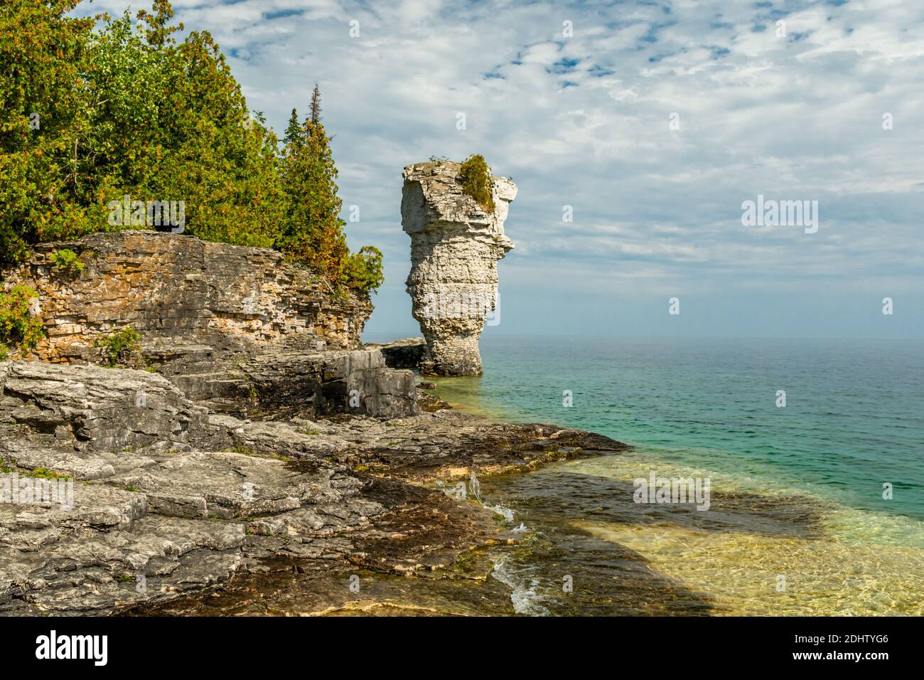 Flower Pot Island Fathon Five National Park Tobermory Ontario Canada in ...