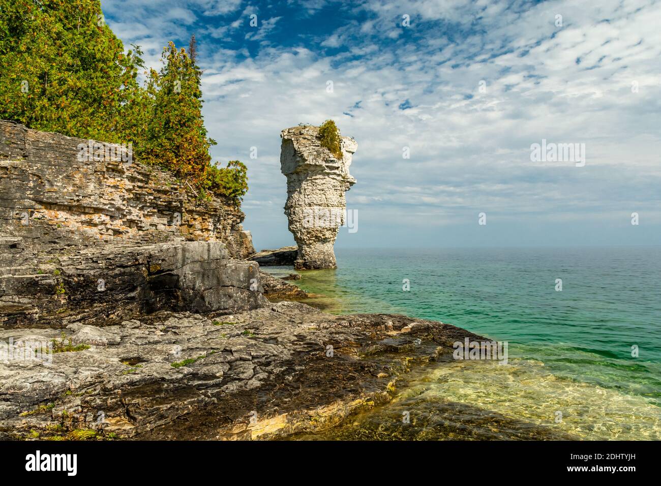 Flower Pot Island Fathon Five National Park Tobermory Ontario Canada in ...